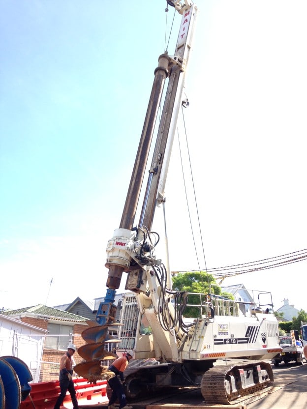 Balmain Submain, Rozelle Bore Shaft install