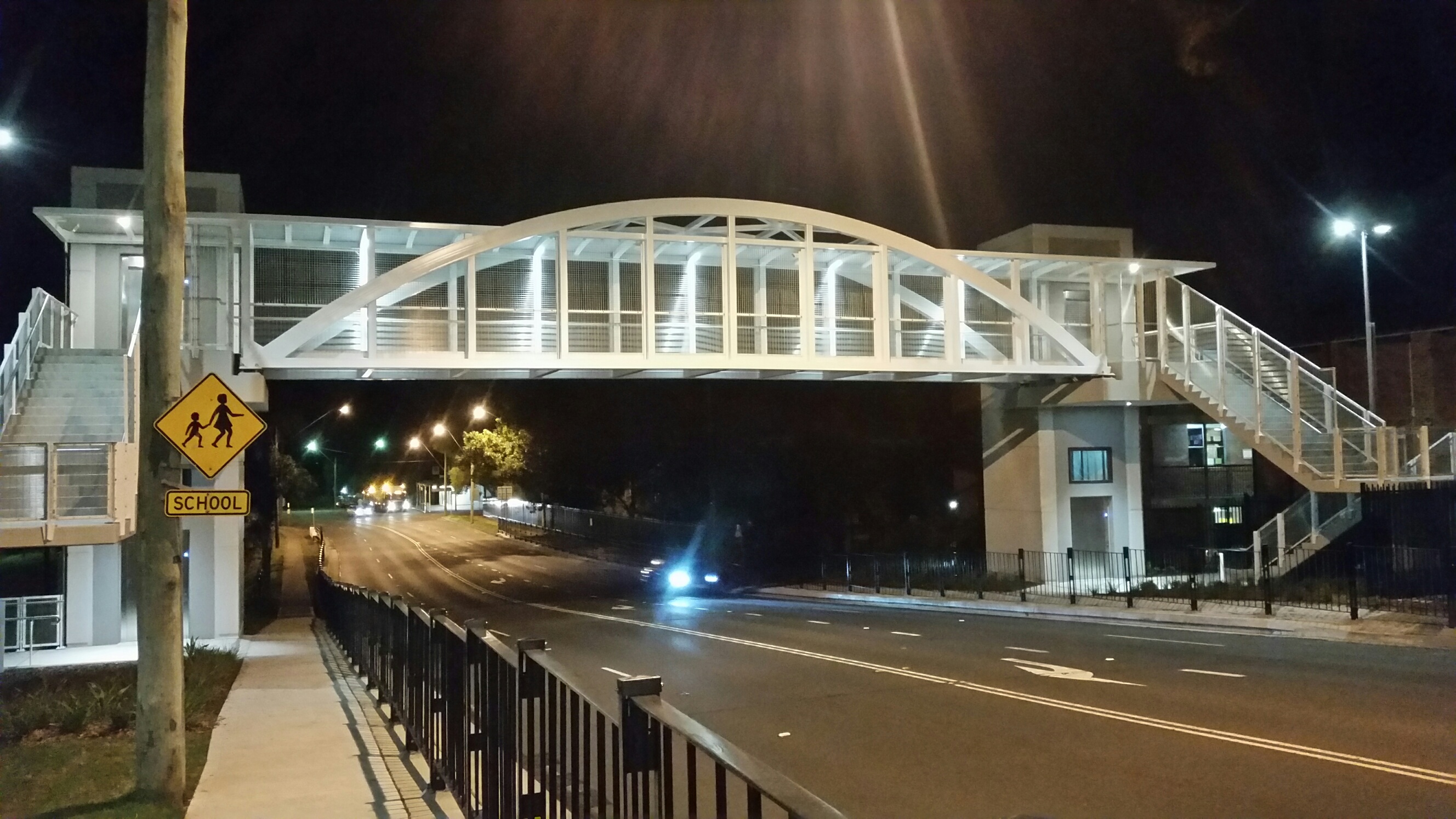 Beecroft Pedestrian Bridge Project Installation